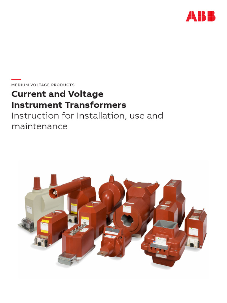 Instruction - Current and Voltage Instrument Transformers - 1VLM000610 ...