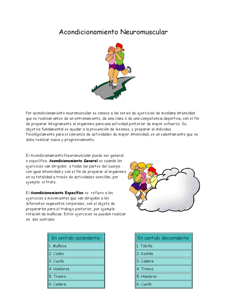 Ejercicios De Acondicionamiento Muscular