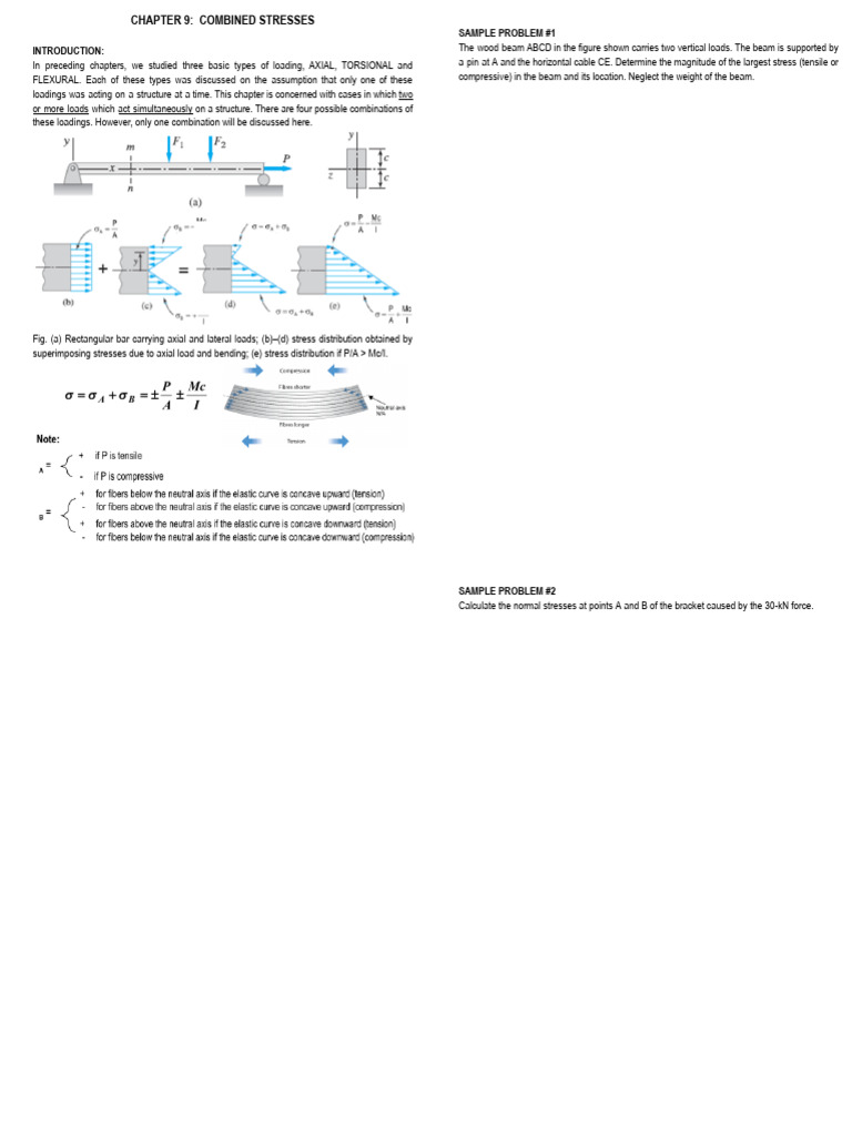 Share MDB - TOPIC-6-COMBINED-STRESSES | PDF