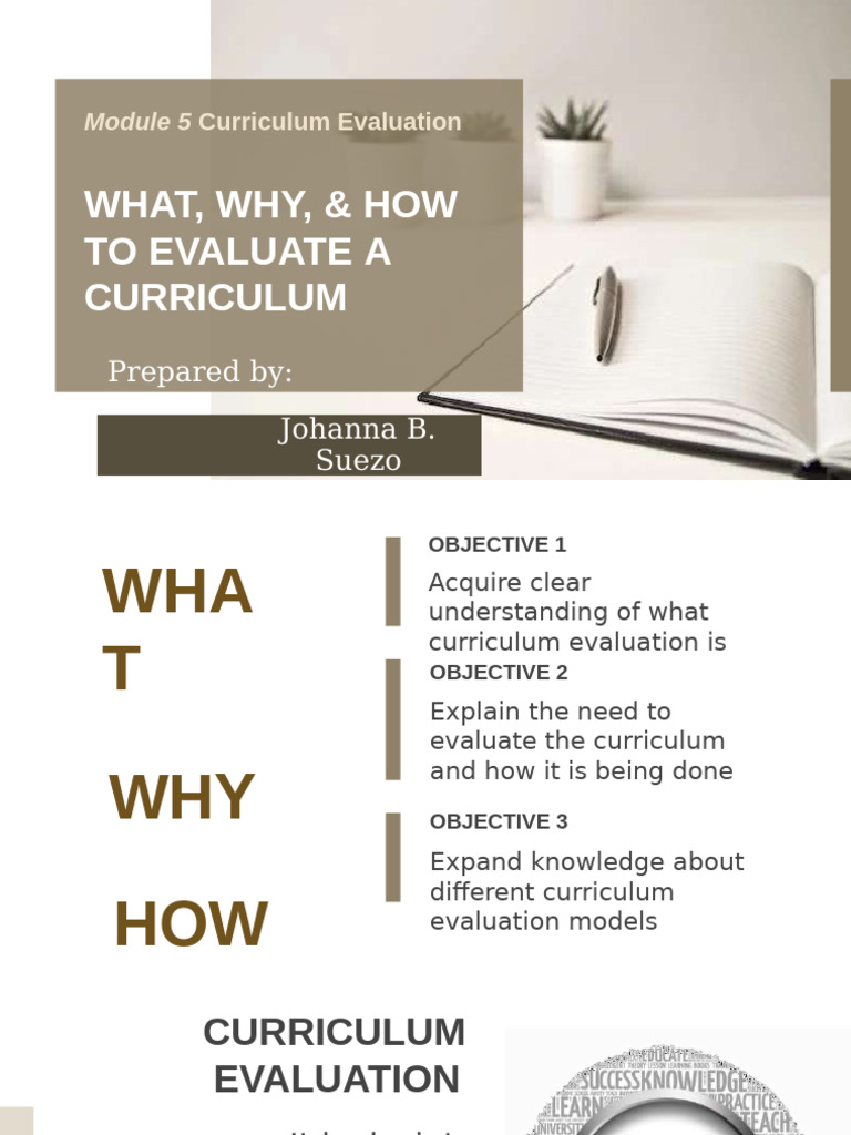 What Why and How To Evaluate A Curriculum | PDF