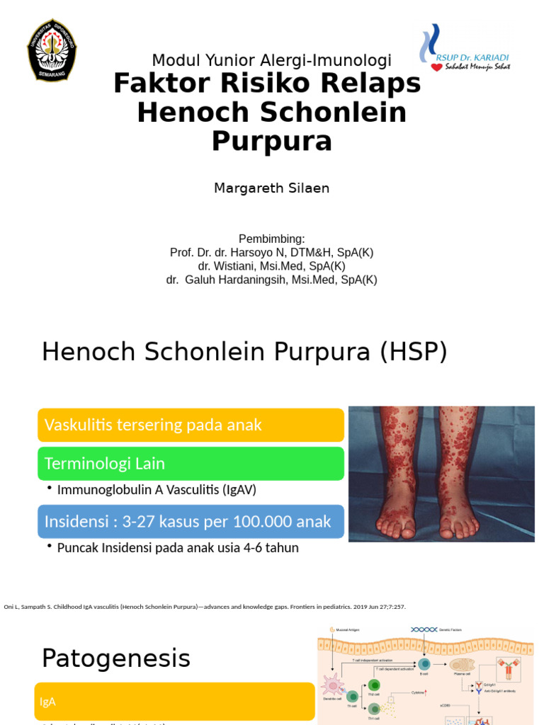 Faktor Risiko Relaps HSP | PDF