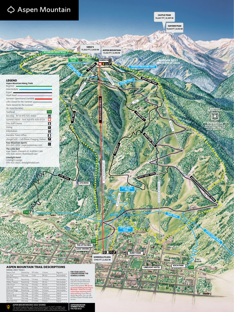 2024 Summer Aspen Map | PDF