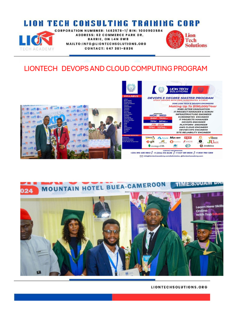 Liontech - Devops and Cloud Computing Curriculum - V2 | PDF