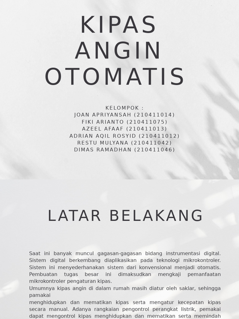 Kipas Otomatis Terbaru | PDF
