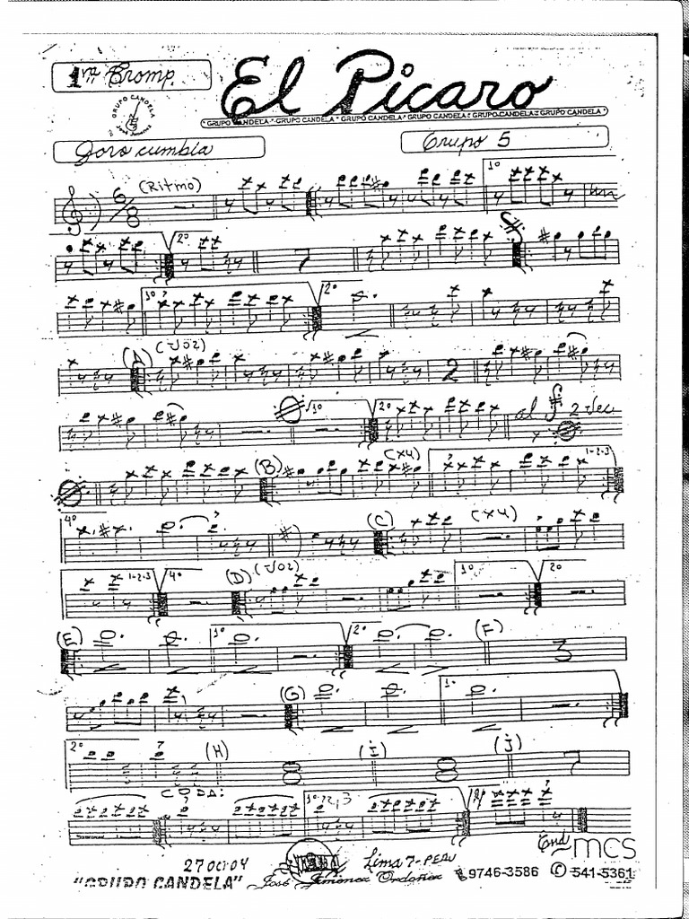 El Picaro 1 Trumpet Pdf