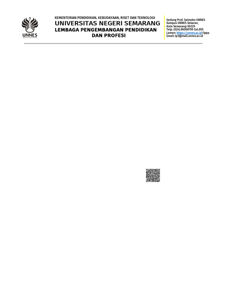 Surat Penerjunan UNNES LANTIP 4 | PDF