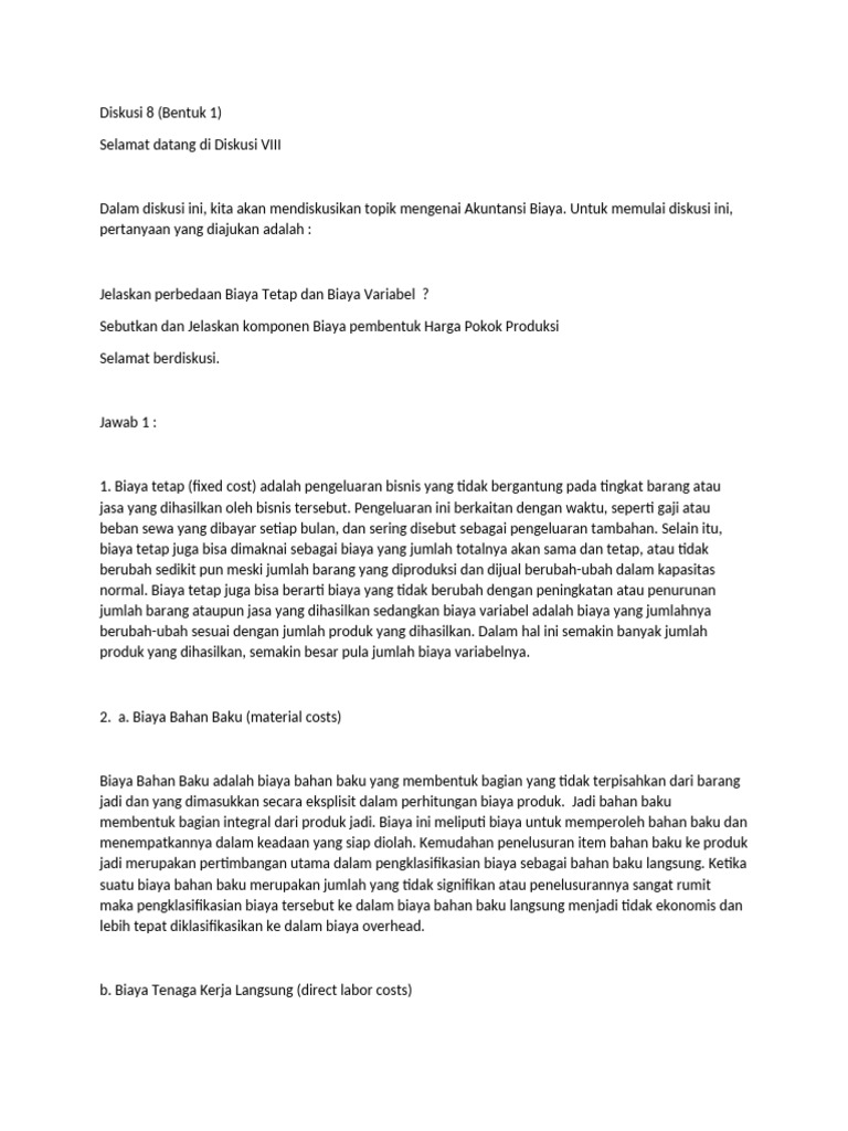 Diskusi 8 AKUNTANSI | PDF
