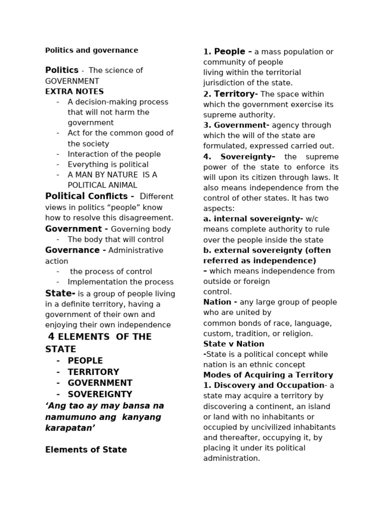 Understanding Politics and Governance | PDF | Power (Social And ...
