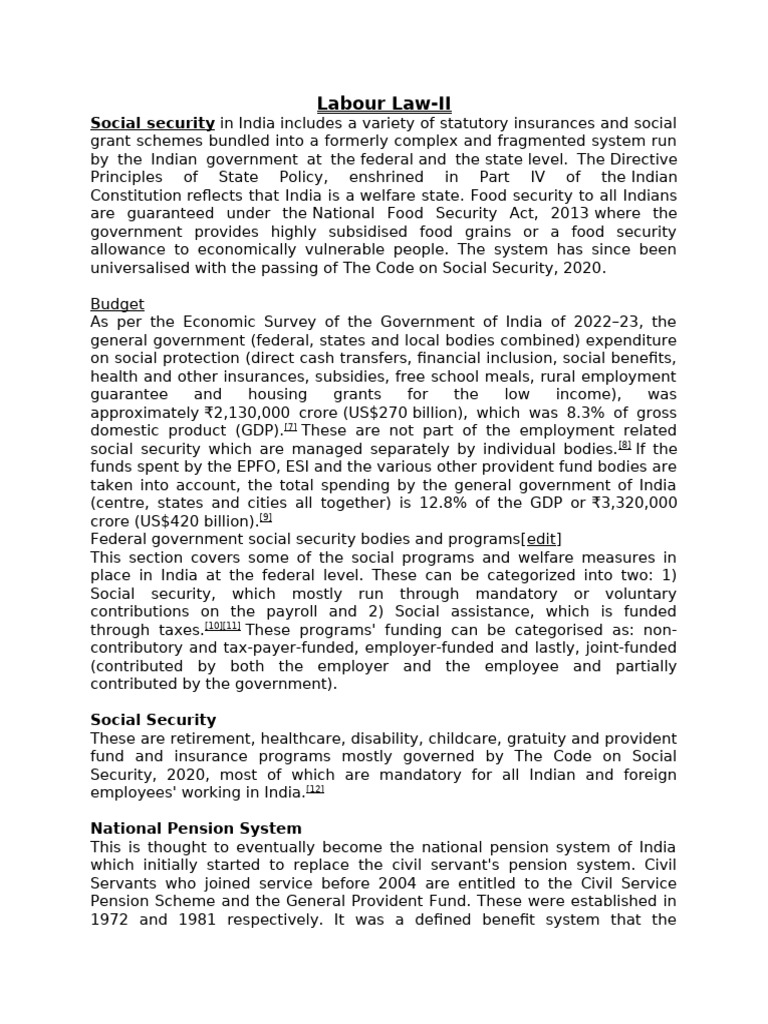 Paper1-Labour Law-II | PDF