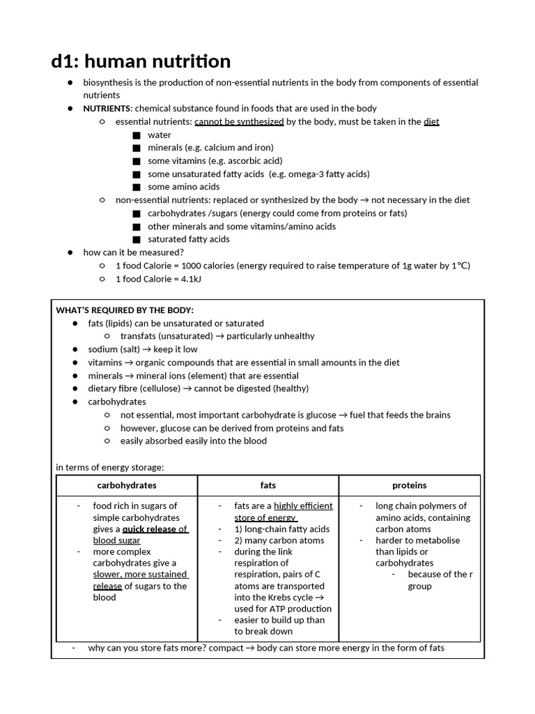 D1-D3 - Human Physiology | PDF