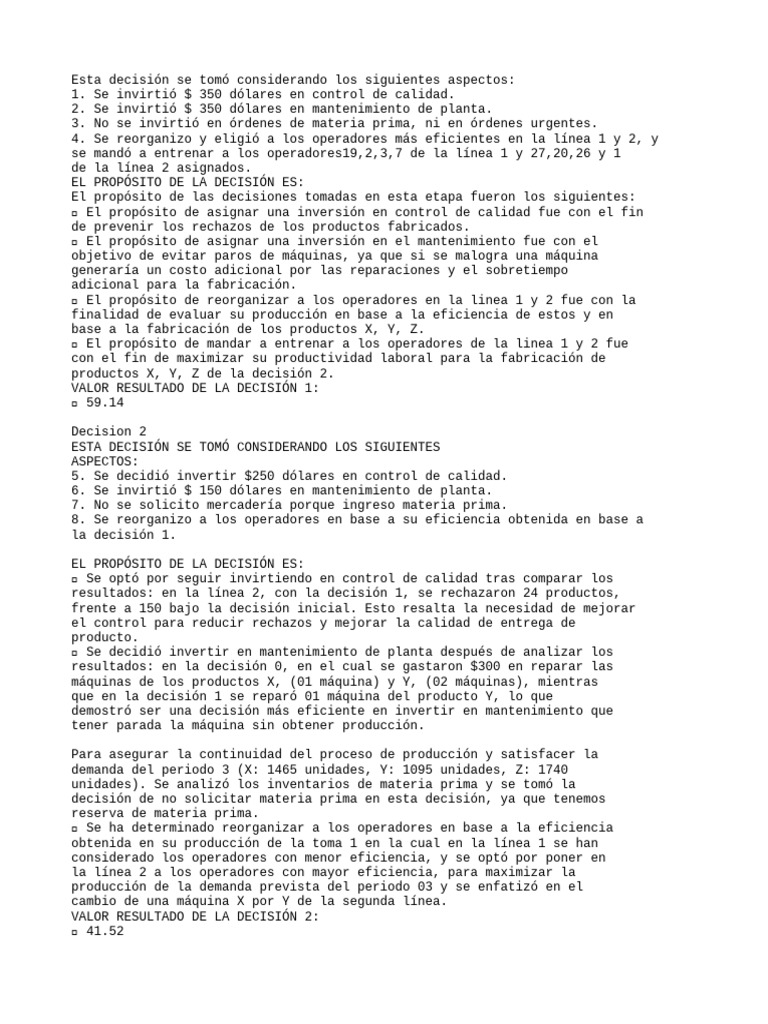 Decisiones Simpro | PDF