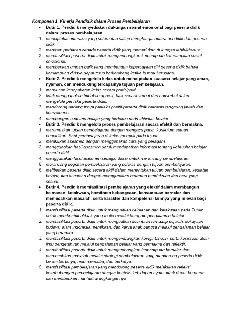 Urain Komponen Butir 1-4 | PDF