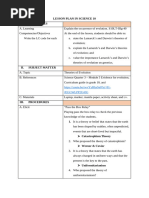 Evolution Theories Lesson Plan for Grade 10 | PDF | Biological ...