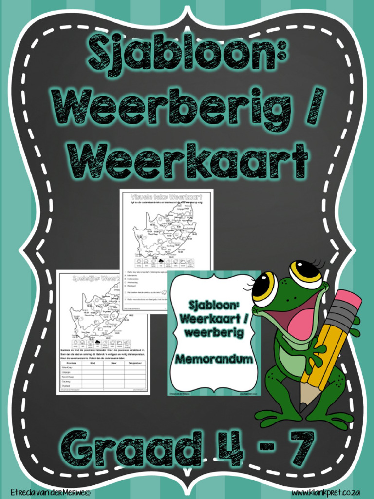 Sjabloon Weerkaart - Weerberig FP 1 | PDF