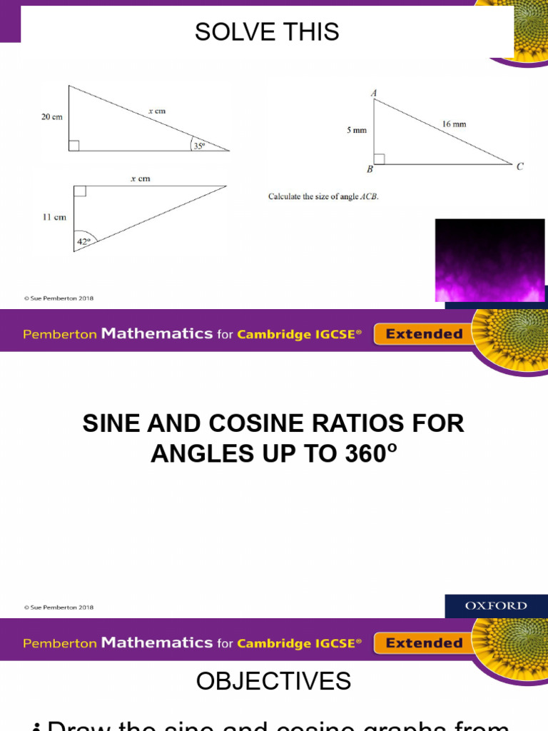 05sine and Cosine Ratios Up To 180 | PDF
