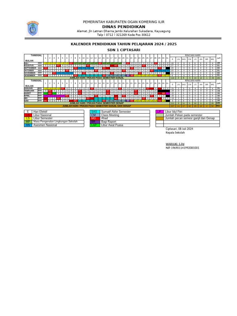 Kaldik 2024-2025 | PDF