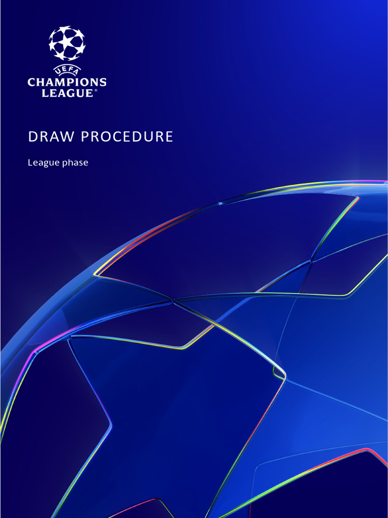 UEFA Champions League 2024/25 Draw Procedure | PDF | Sports ...