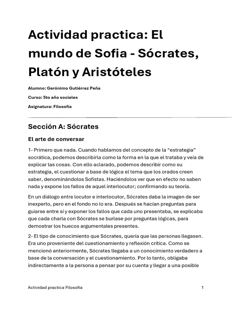 Actividad Practica Sócrates | PDF