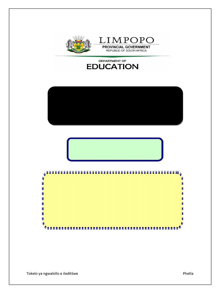 Sepedi Grade 12 Paper 1 Guidelines | PDF | Languages Of Africa