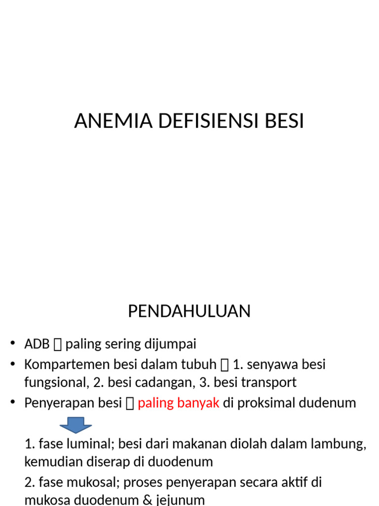 Anemia Defisiensi Besi | PDF