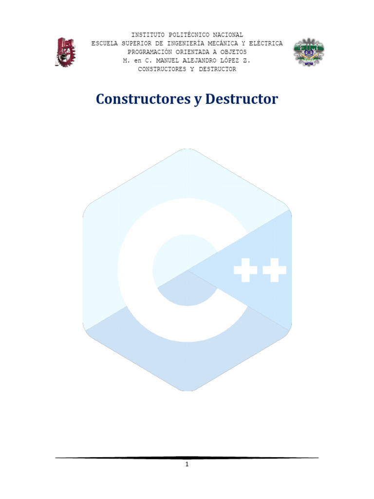 Constructores y Destructor | PDF