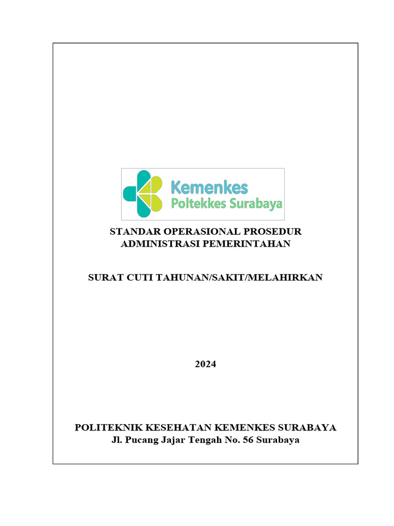 SOP Prosedur Cuti TahunanSakitMelahirkan | PDF