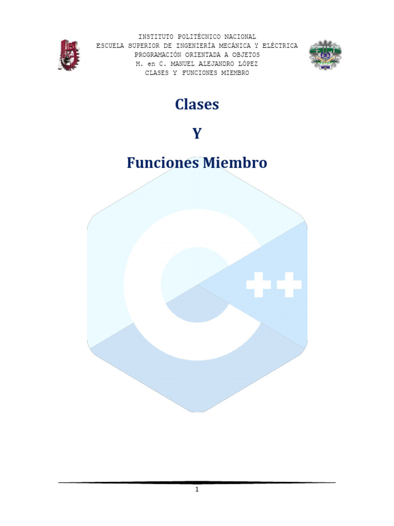 Clases Y Funciones Miembro | PDF