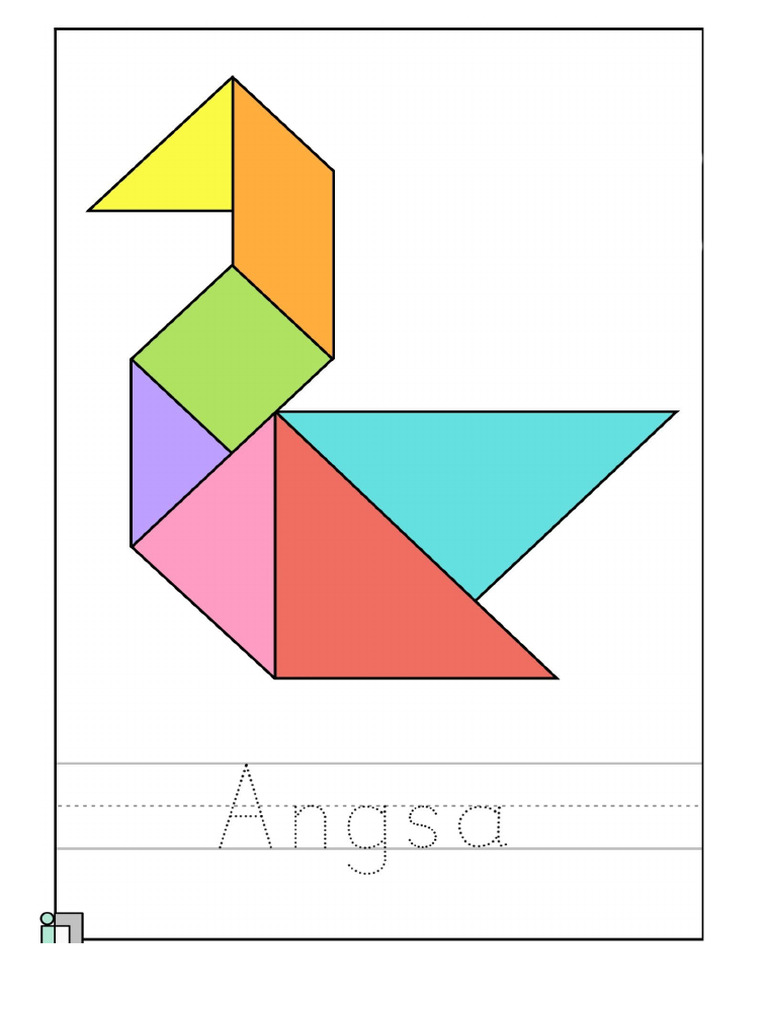 Tangram - Set Puzzle - Angsa | PDF