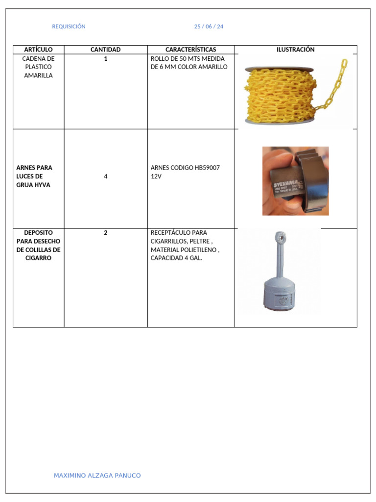 Requisicion Seguridad | PDF