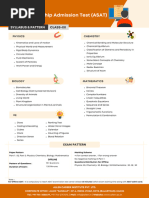ALLEN Scholarship Admission Test (ASAT) : Syllabus & Pattern | PDF ...