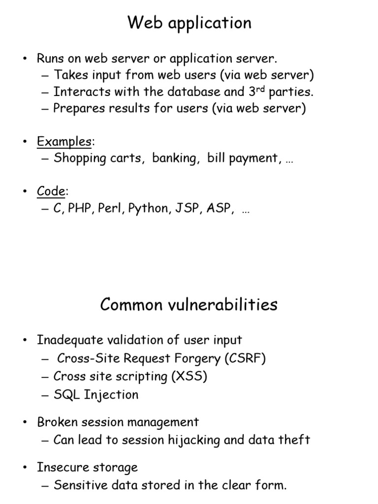 Week - 6 - Web Security | PDF