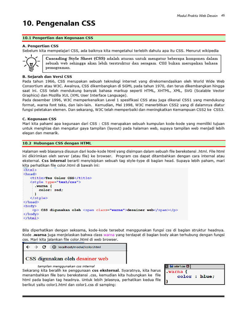 Pengenalan CSS - 2018 | PDF