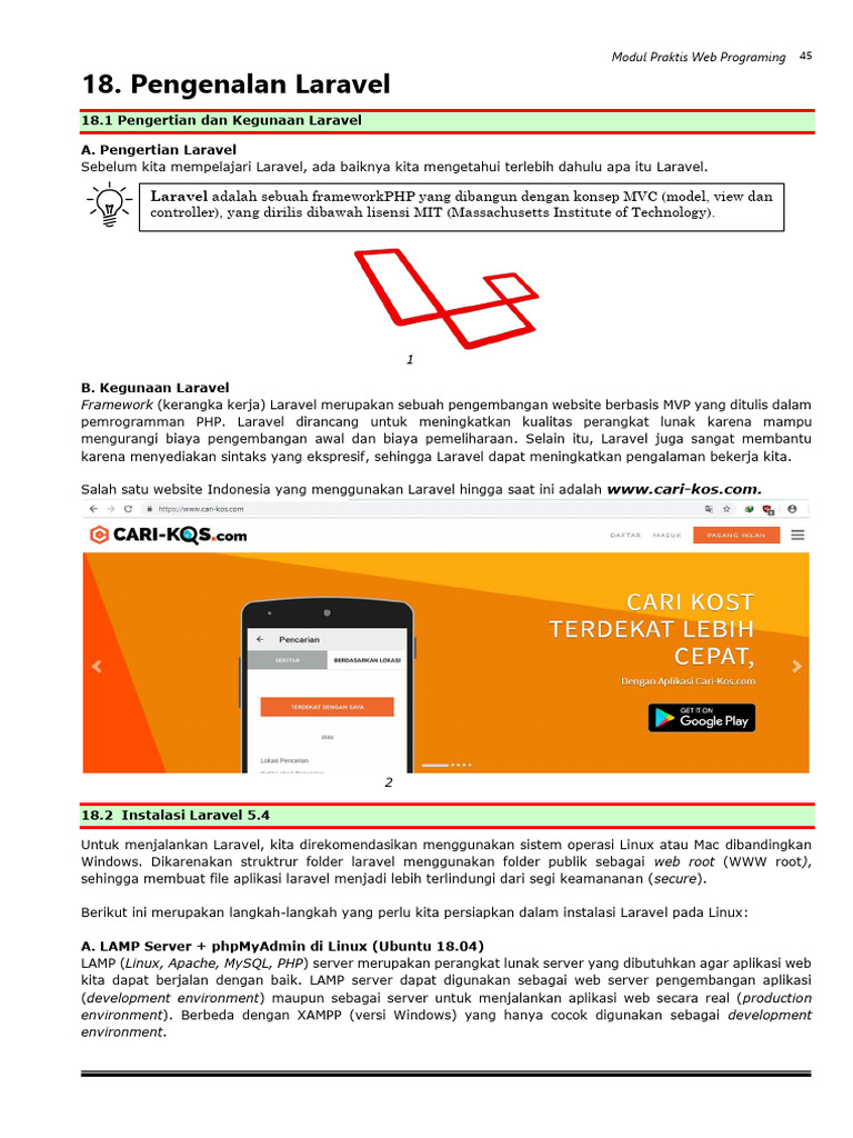 Pengenalan Laravel - 2018 | PDF