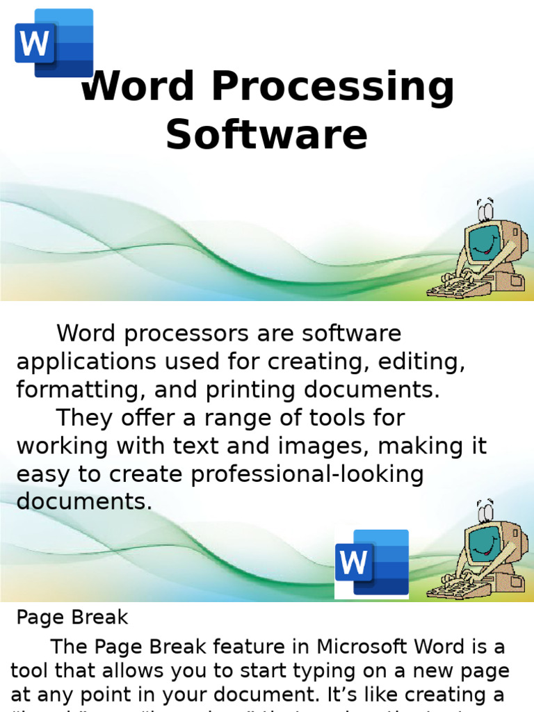 Ict Word Software | PDF | Microsoft Word | Computers