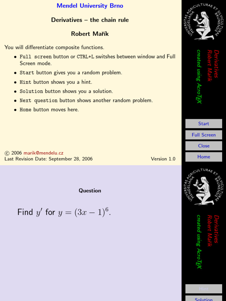 Chain Rule | PDF