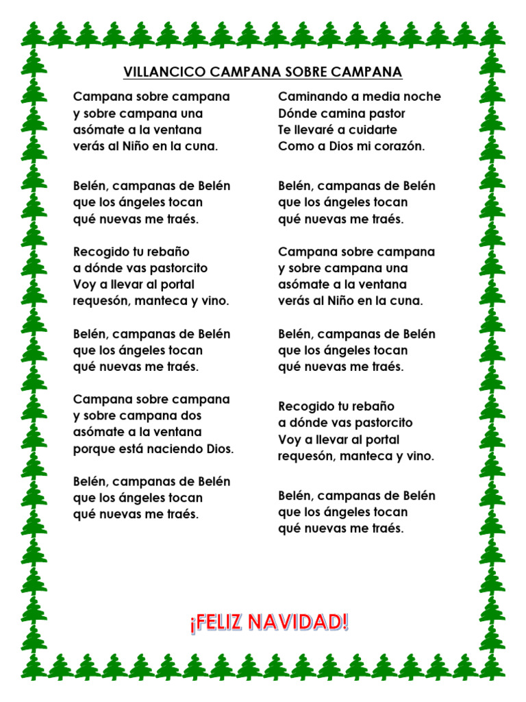 Villancico Campana Sobre Campana | PDF