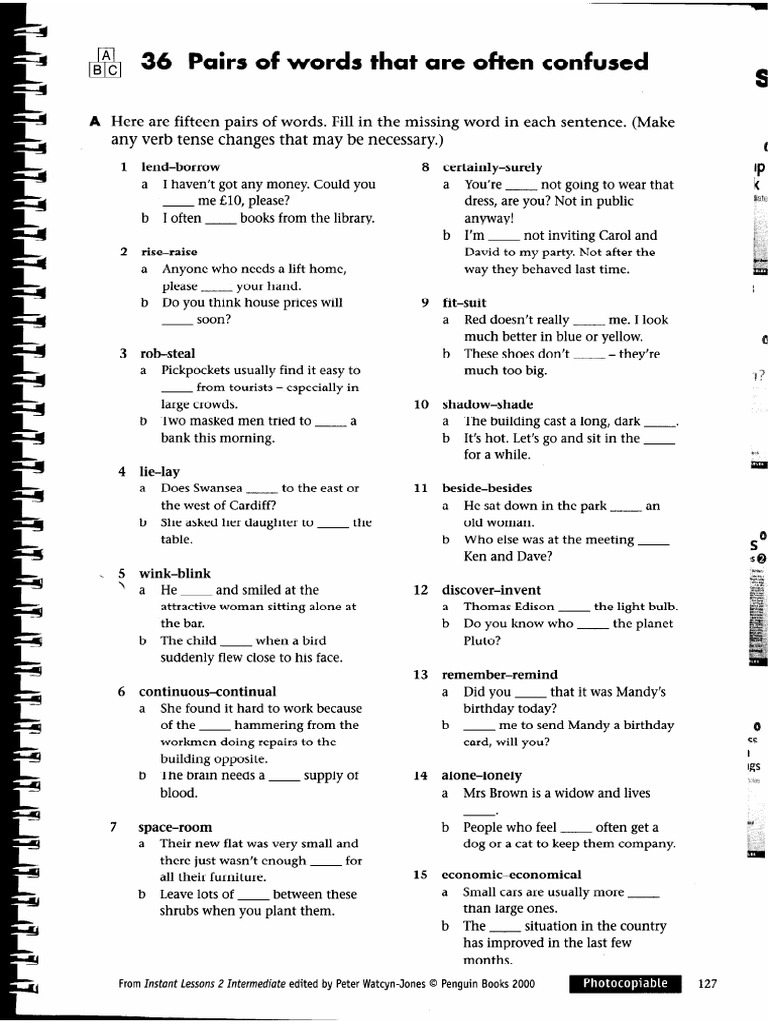 Confusing Words | PDF