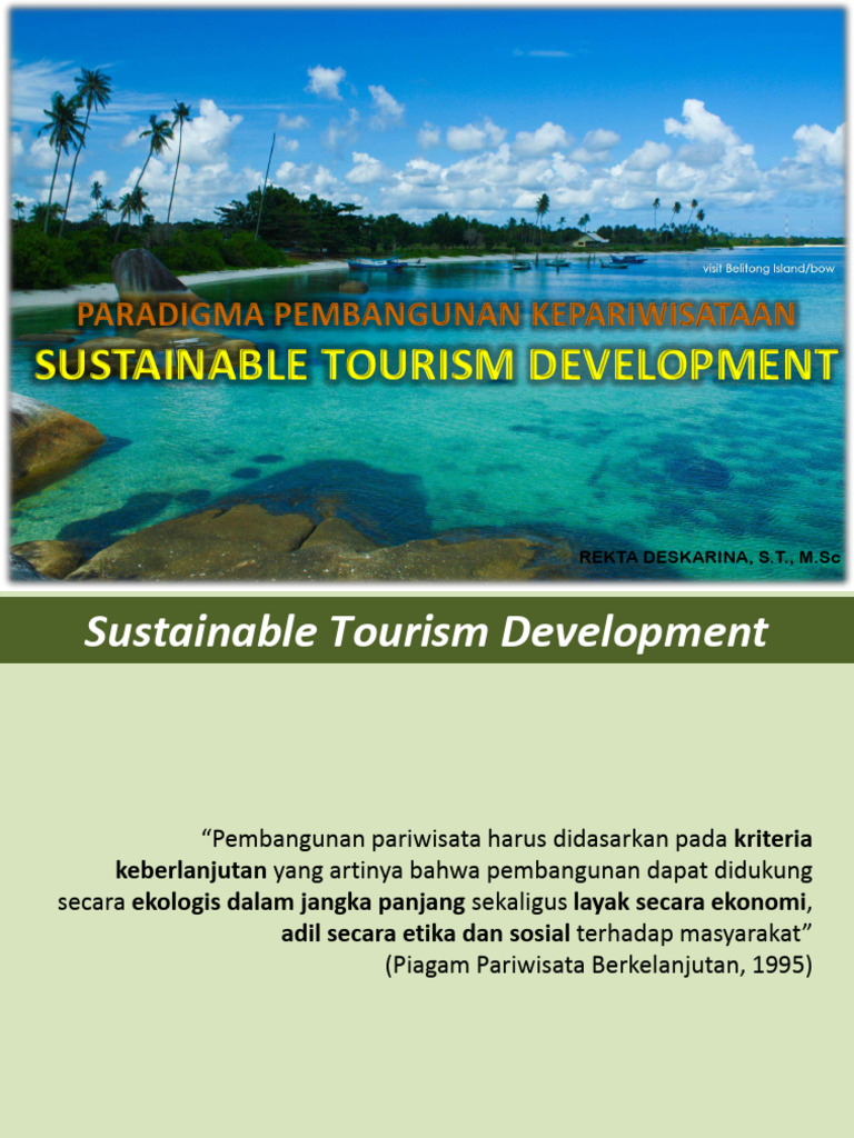 Sesi 11 Sustainable Tourism Development | PDF