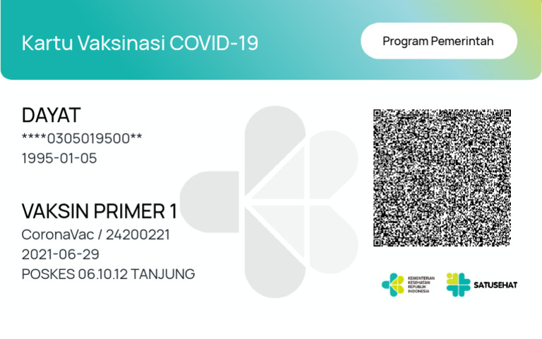 Sertifikat-Vaksin-Dosis 1-Dayat-473 | PDF