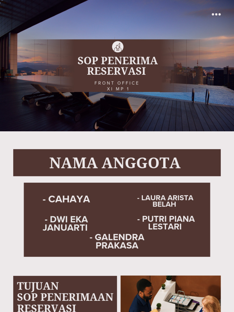 Sop Penerimaan Reservasi Kel.5 | PDF