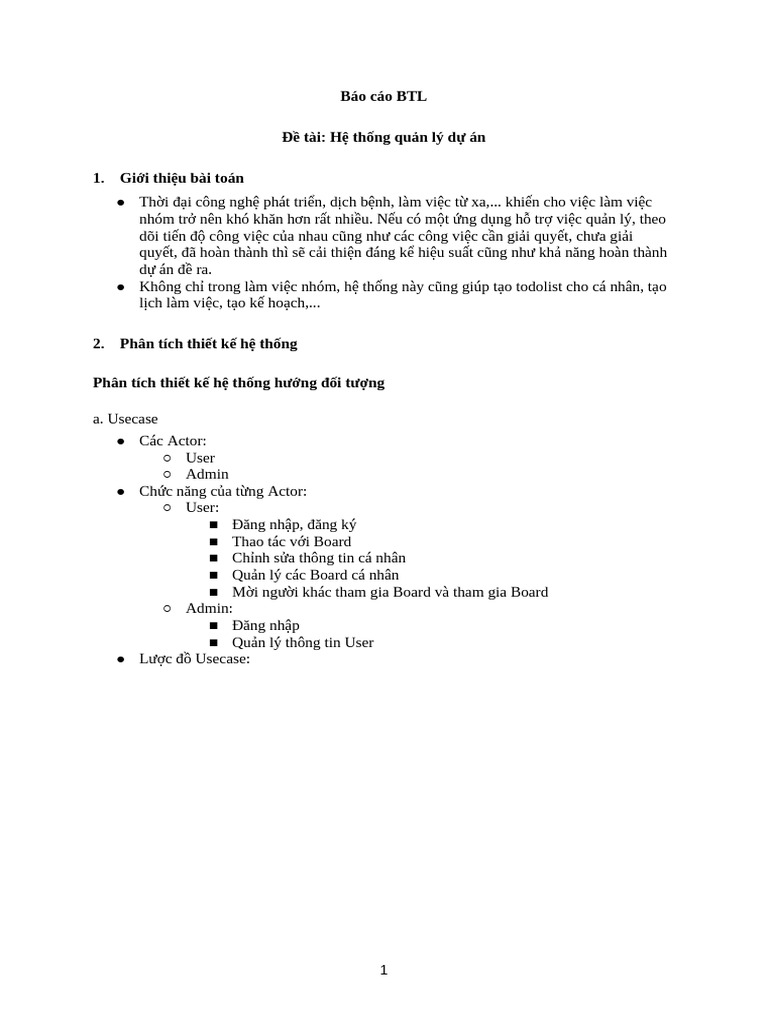 Báo Cáo BTL Web | PDF