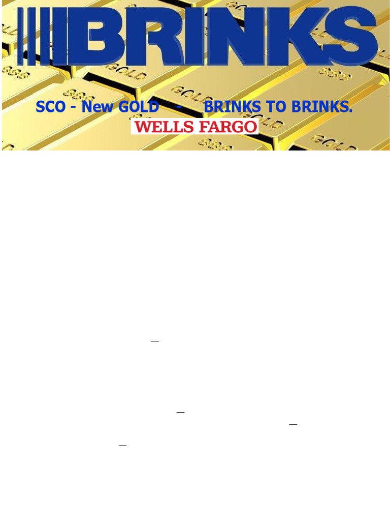 SCO NEW GOLD BRINKS TO BRINKS August 2024 | PDF