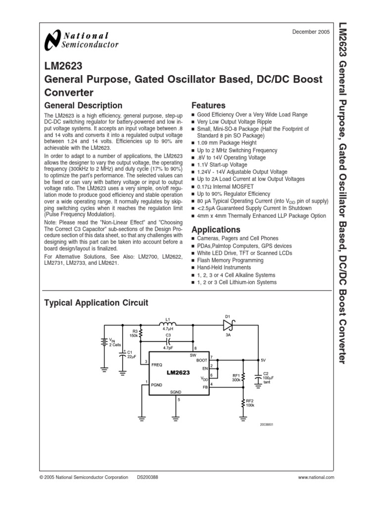 DCDC LM2623 | PDF