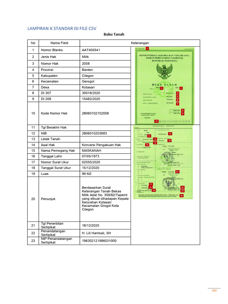 Standar Isi Field BT | PDF