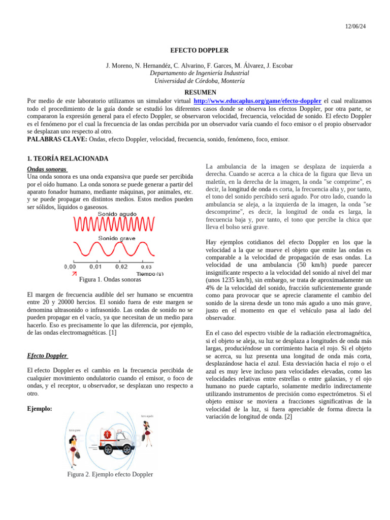 Efecto Doppler | PDF