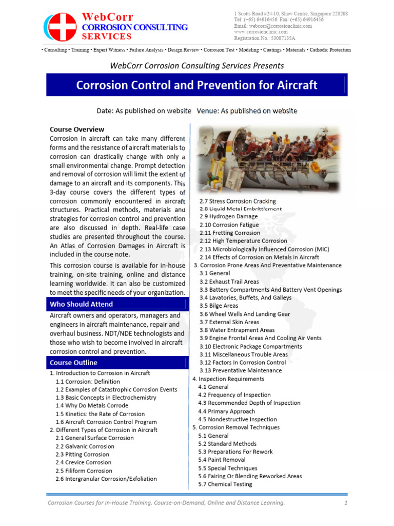 Corrosion Control and Prevention For Aircraft | PDF | Corrosion | Alloy