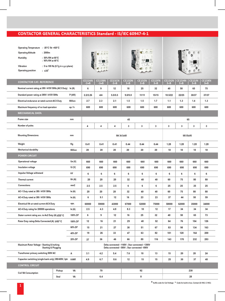 BCH Contactor | PDF