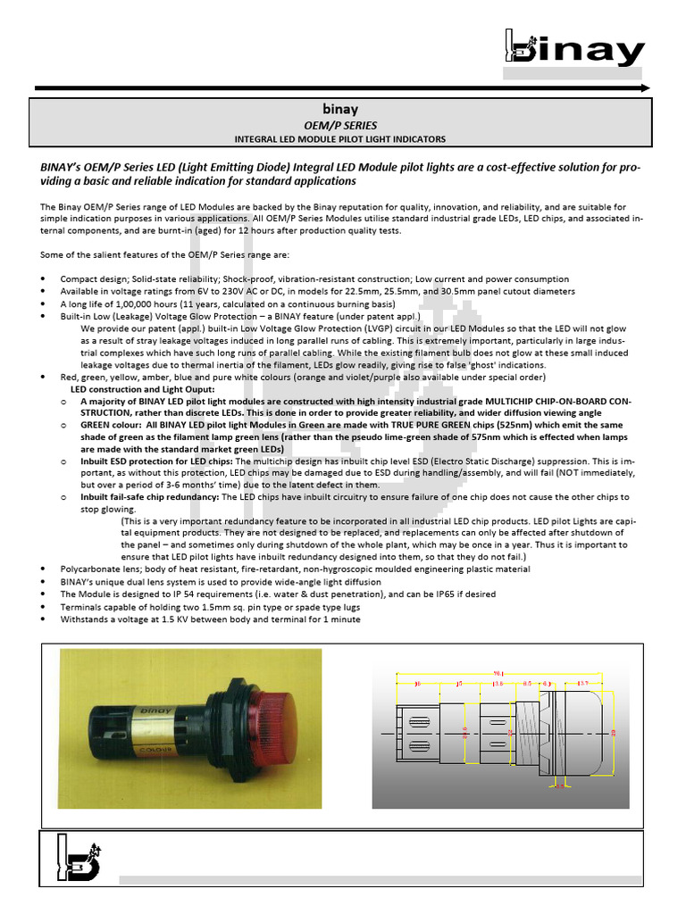2 - Literature - Oem-P Series Led Modules | PDF