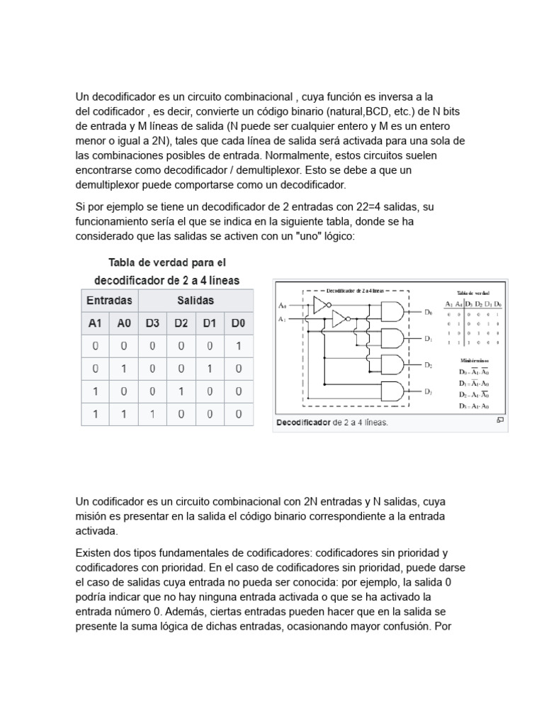Circuitos L+ogicos Combinacionales Msi | PDF
