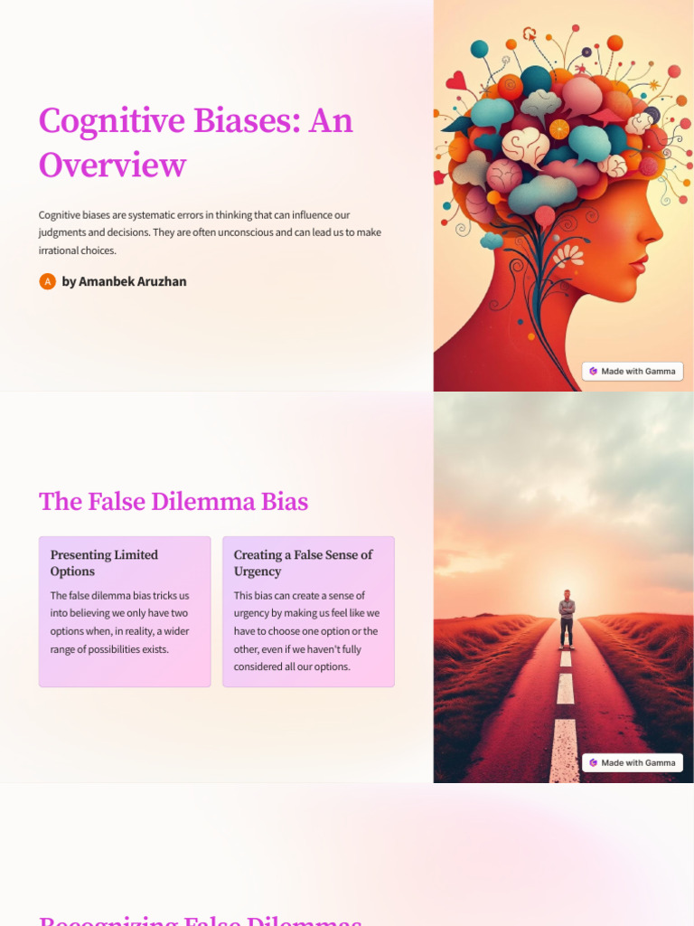 Cognitive Biases An Overview | PDF